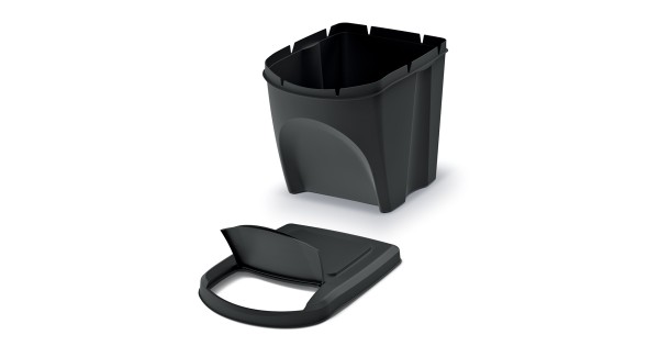 Set 3 cosuri pentru colectare selectiva SORTI BOX, negru, Prosperplast ...